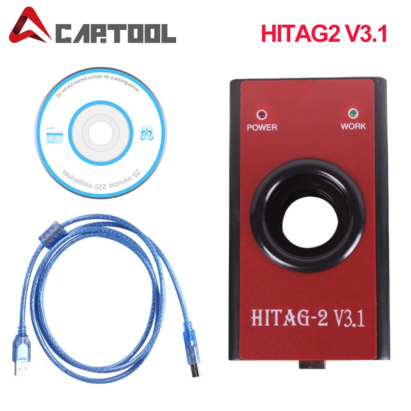 เครื่องมือวินิจฉัยรถยนต์ Hitag2 V3.1 ปุ่มกดโปรแกรมอัตโนมัติ HiTag 2 V3.1 KEY เครื่องมือ ...