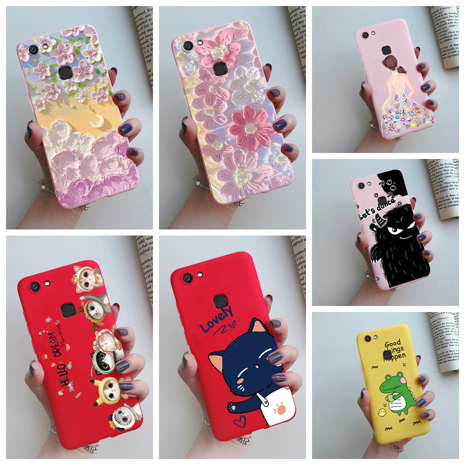 Vivo V7 1718 / Vivo V7 Plus (V7+) 1716 เคสโทรศัพท์ ลายดอกไม้น่ารัก สี ...