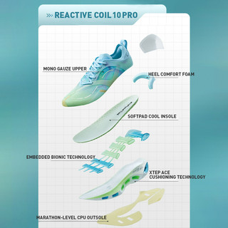XTEP Reactive Coil 10.0 Pro รองเท้าวิ่ง รองเท้าวิ่งลําลอง รองรับแรง ...