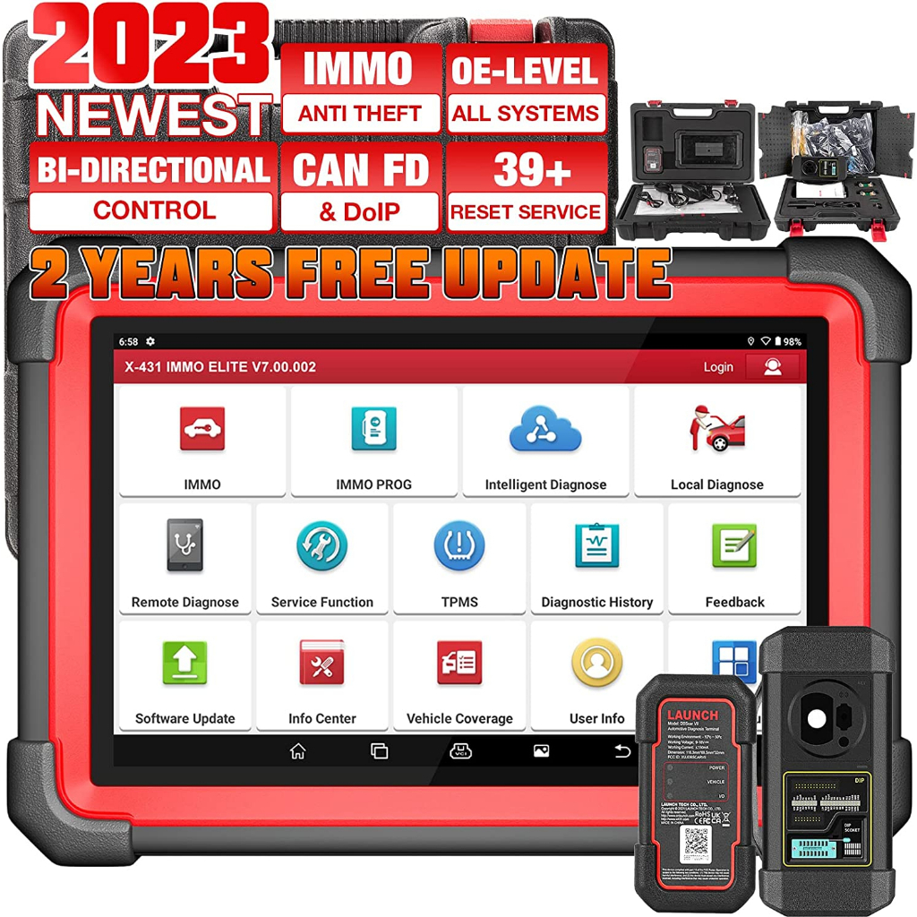 LAUNCH X431 IMMO Elite 2024 Complete X-prog 3 Key Programming Intelligent Anti-Theft Matching ...