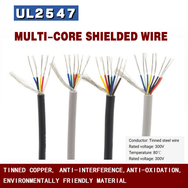 Ul2547 Multi-Core Shielded สัญญาณสาย 30 ~ 18AWG 2/3/4 Core ดีบุกทองแดง ... Ul2547 Multi-Core Shielded สัญญาณสาย 30 ~ 18AWG 2/3/4 Core ดีบุกทองแดง ...