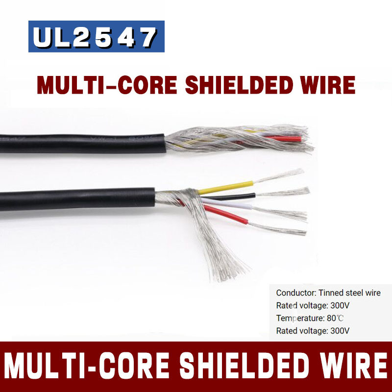 Ul2547 Multi-Core Shielded สัญญาณสาย 28 ~ 22AWG 5/6/7/8/Core Soldered ... Ul2547 Multi-Core Shielded สัญญาณสาย 28 ~ 22AWG 5/6/7/8/Core Soldered ...