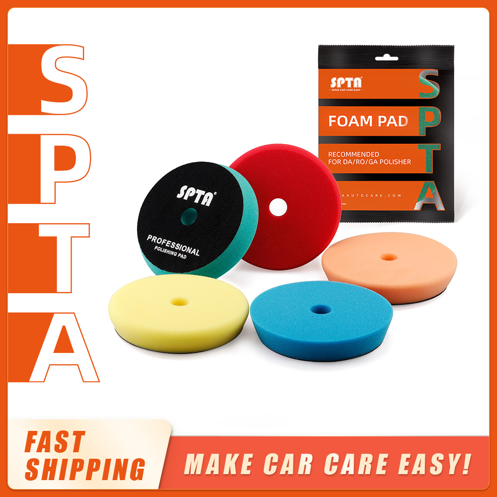 SPTA 2pcs และ 5pcs 3 นิ้ว / 5 นิ้ว / 6 นิ้วขัดแผ่นขัดรถขัดแผ่นขัดลบรอย ...