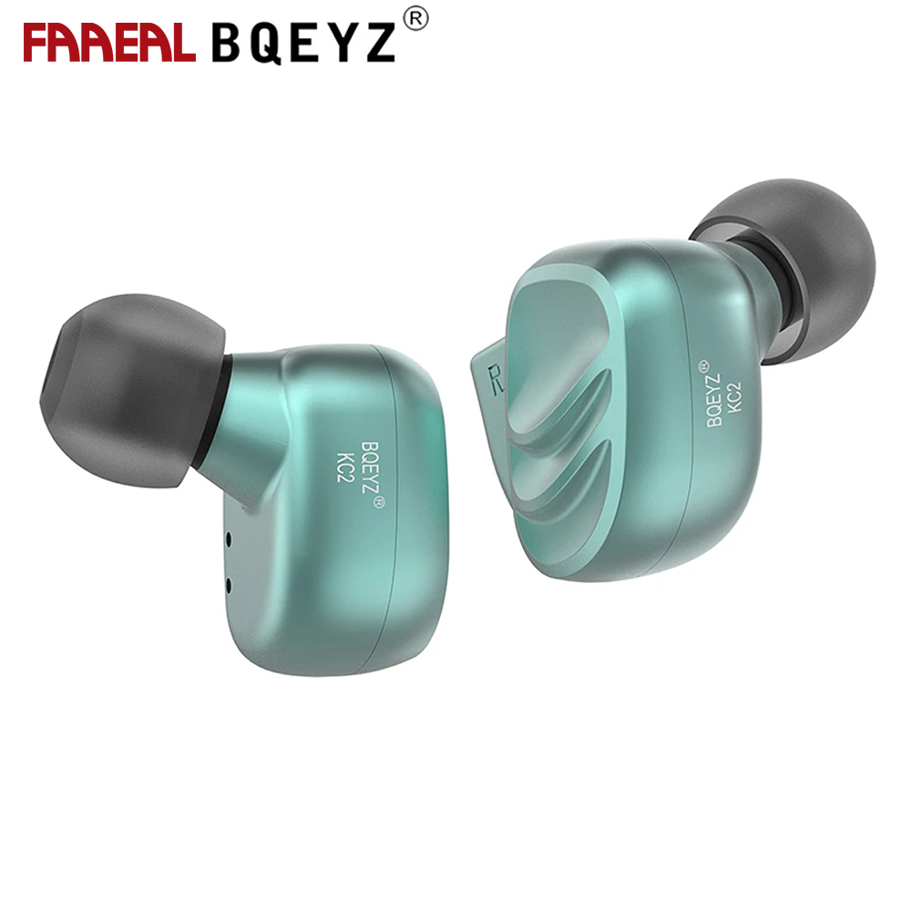 Faaeal BQEYZ KC2 หูฟังชนิดใส่ในหู 2BA + 2DD Hybrid Dynamic Drive Earbud ...