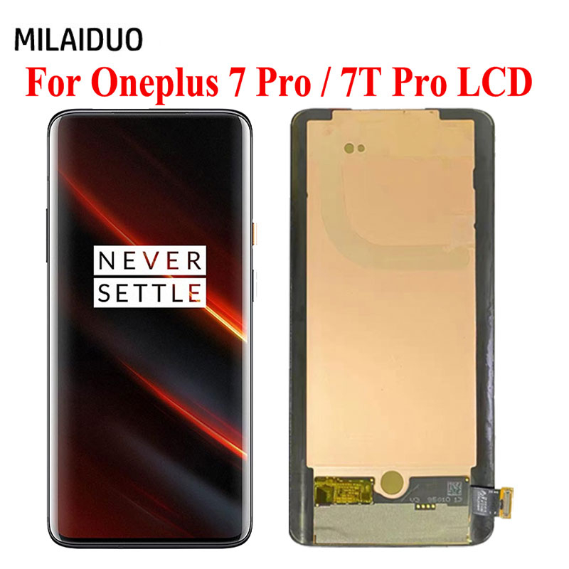 จอแสดงผล Amoled สําหรับ OnePlus 7 Pro 1 + 7 Pro GM1911 จอแสดงผล LCD หน้าจอสัมผัส Super Amoled ...