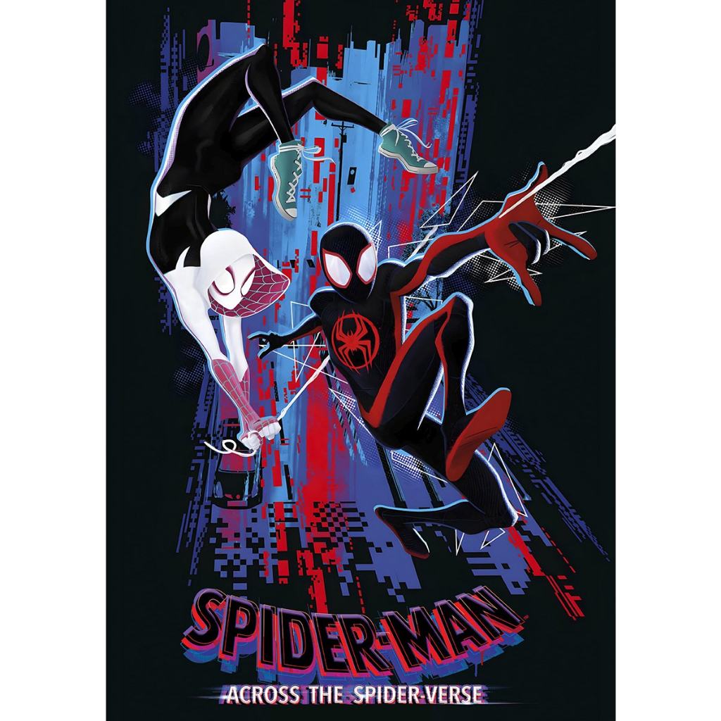 สติกเกอร์โปสเตอร์ Marvel Superhero Series Across The Spider-Verse ขนาด 42x30 ซม. สไตล์เรโทร ...