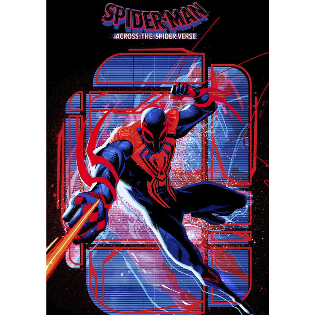 สติกเกอร์โปสเตอร์ Marvel Superhero Series Across The Spider-Verse ขนาด 42x30 ซม. สไตล์เรโทร ...
