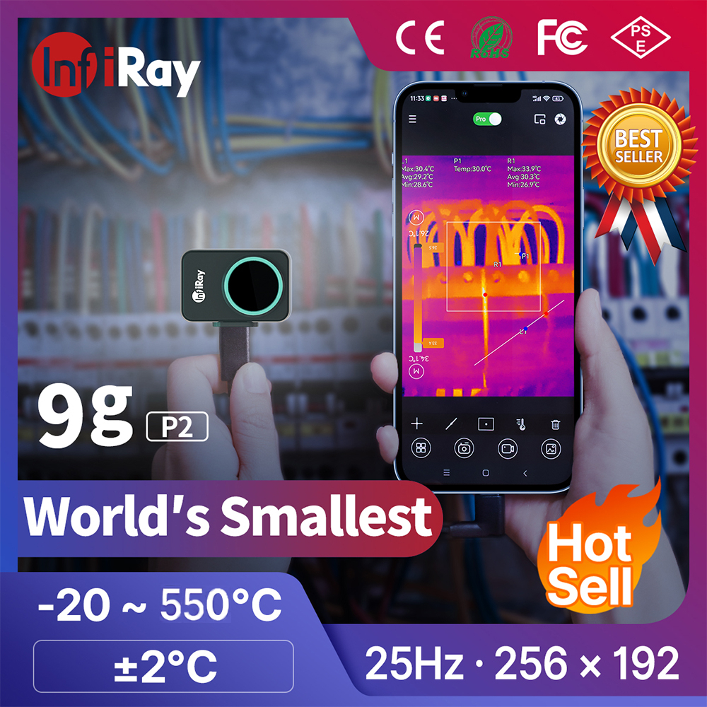 Infiray Xinfrared P2 PRO กล้องอินฟราเรดอุตสาหกรรม PCB การตรวจจับพื้น ...