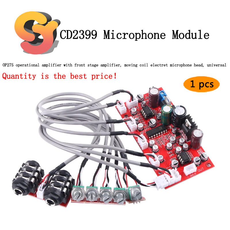 [พร้อมส่ง] บอร์ดโมดูลขยายเสียงไมโครโฟนไดนามิก CD2399 OP275 1 ชิ้น ...