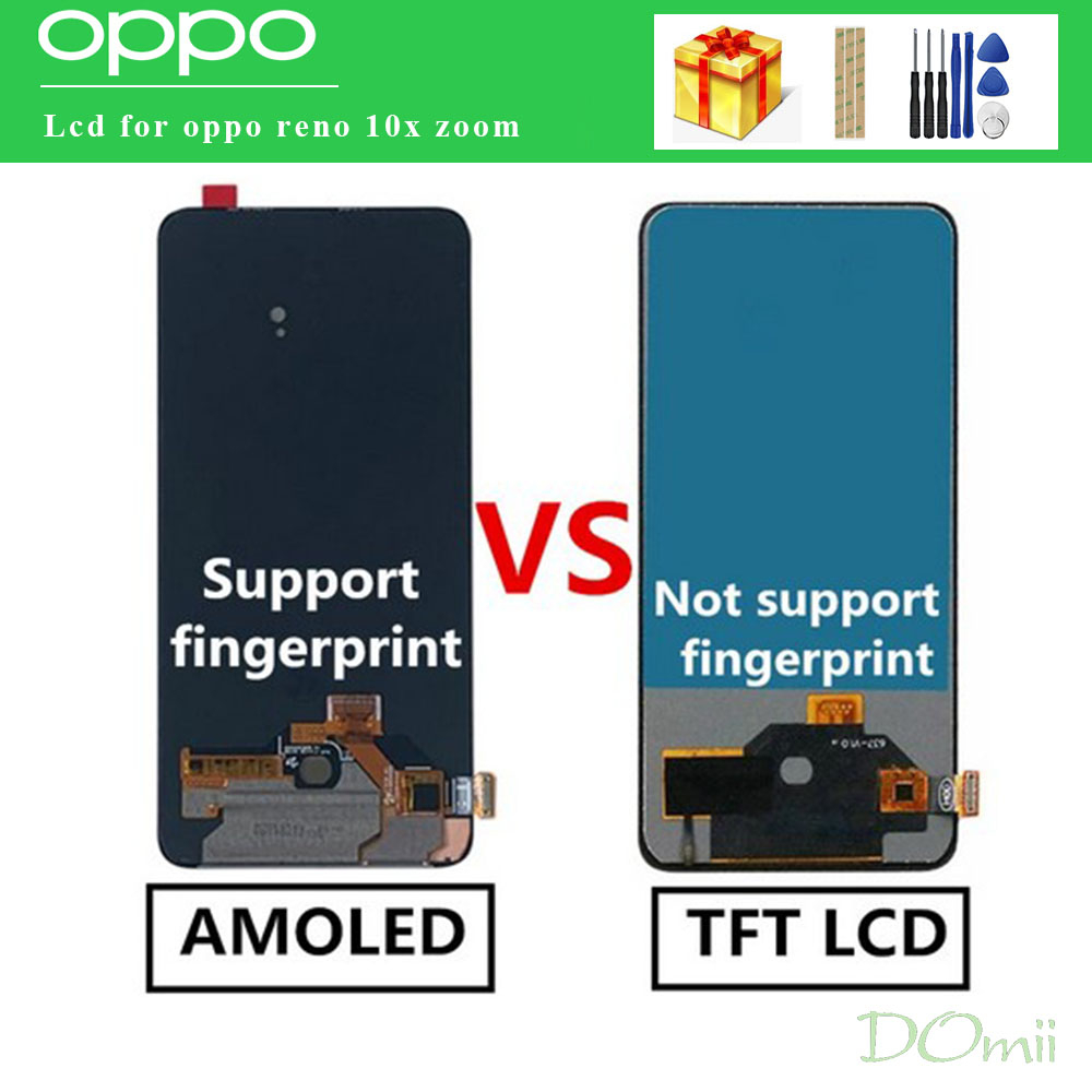 ของแท้ หน้าจอสัมผัส LCD ดิจิไทเซอร์ สําหรับ OPPO Reno 10X Zoom OPPO 10 ...