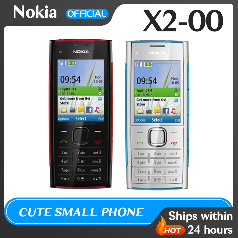 Nokia X2-00 Bluetooth FM JAVA 5MP ปุ่มคีย์บอร์ดภาษาอังกฤษโทรศัพท์มือถือ ...