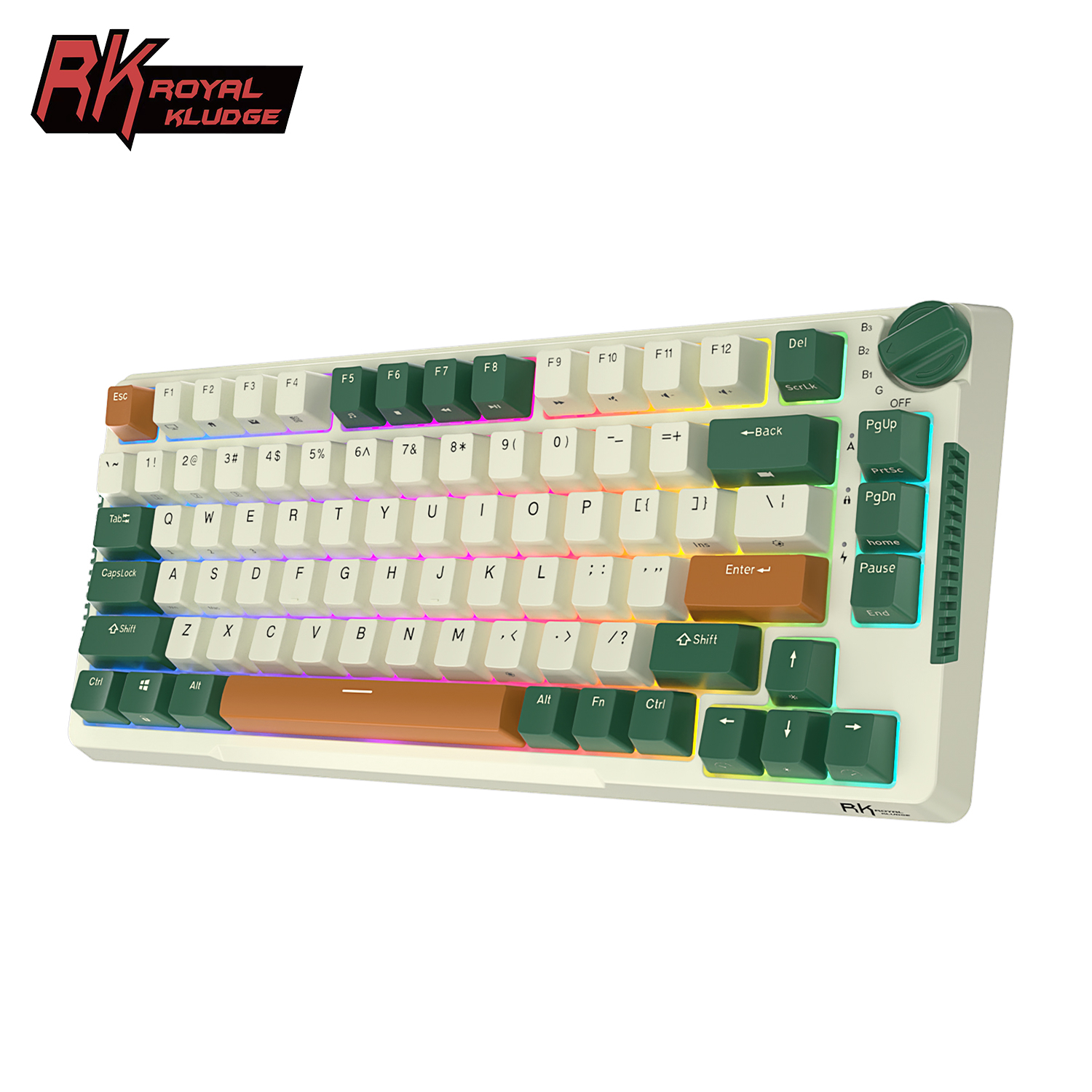 ใหม่ RK H81 เครื่องเวลา ปะเก็น RK Royal Kludge 81 คีย์ แบบมีสาย RGB ...