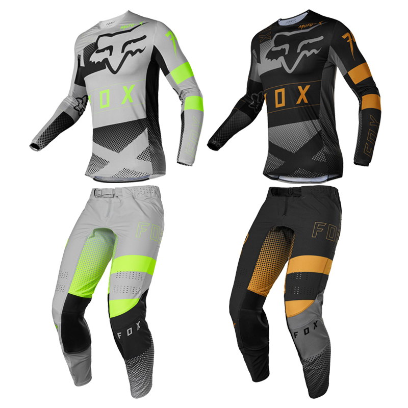 เสื้อกีฬาแขนสั้น ลาย Fox Motocross Flexair Rigz กางเกง Jersey Revn ...
