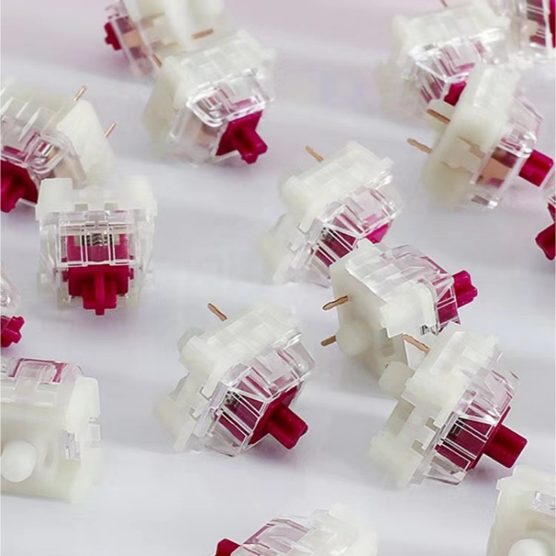 (10/30 PCS) KTT Wine Red V2 Switch Linear Switches สวิตช์ คีย์บอร์ด 3 ...