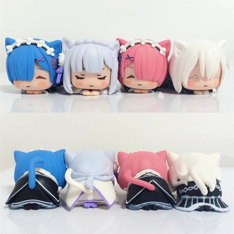4 ชิ้น/เซ็ต Sleeping Q Ver. Re: ชีวิตในโลกที่แตกต่างกันจาก Zero Rem Ram ...
