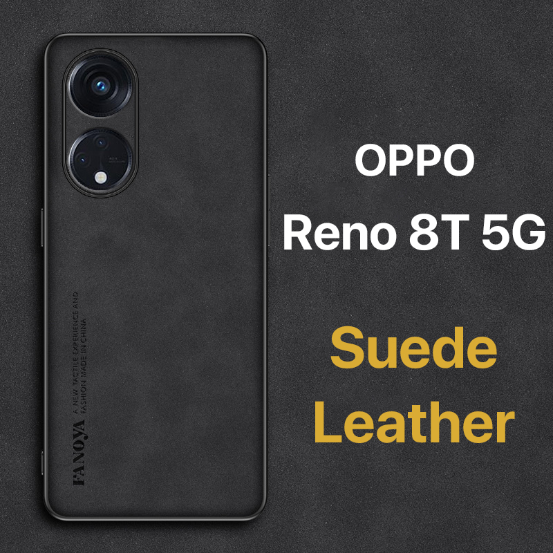 หนังกลับ เคส OPPO Reno 8T 4G 5G Case สัมผัสสบาย ป้องกันลายนิ้วมือ ปุ่ม ...