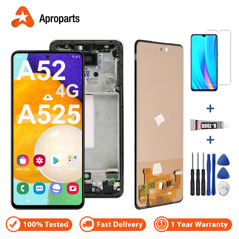 อะไหล่หน้าจอสัมผัส LCD แบบเปลี่ยน สําหรับ Samsung Galaxy A52 4G A525 SM-A525F A525M | Shopee ...