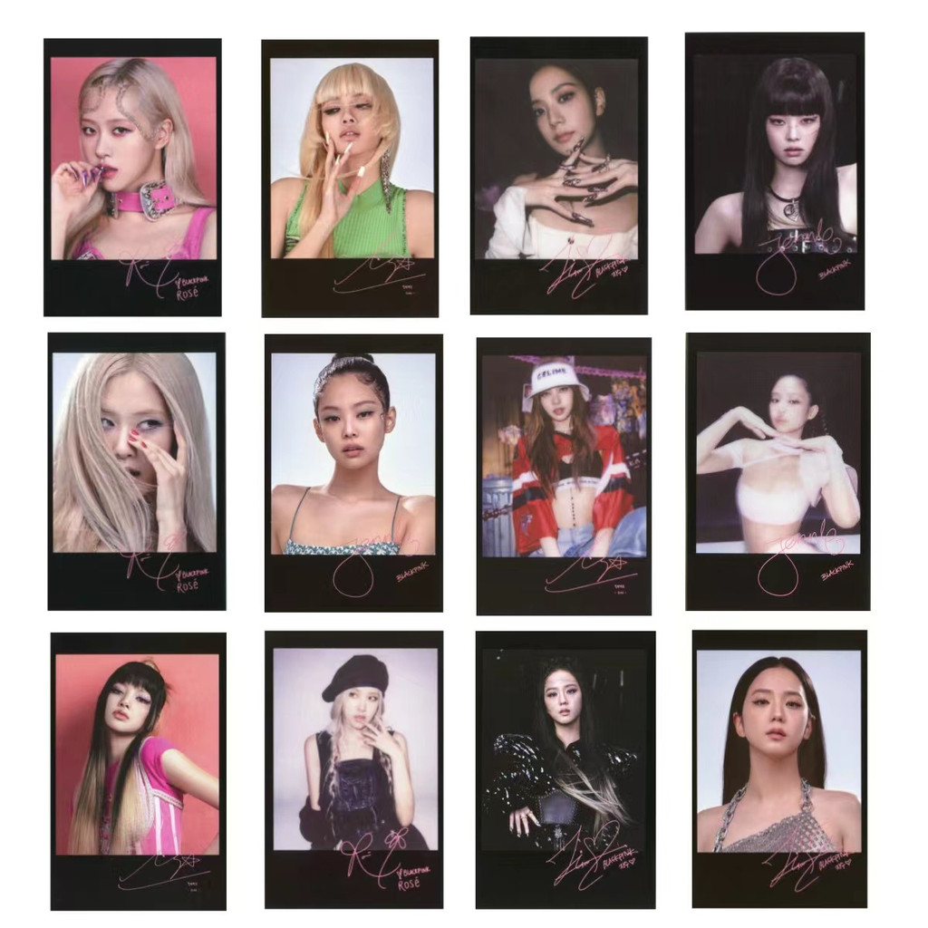 อัลบั้มรูปภาพ blackpink 2 Single Cover K4 Special PhotoCard jisoo lisa jennie rose lomo card 12 ...