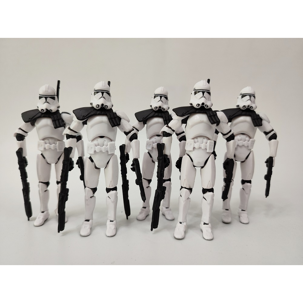 ฟิกเกอร์ SW Republic Pauldron Clone Trooper ขนาด 3.75 นิ้ว สีขาว จํานวน ...