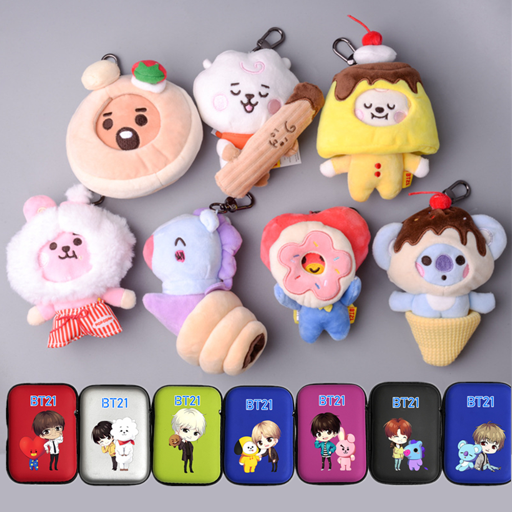 พวงกุญแจ จี้ตุ๊กตาการ์ตูน KPOP BTS BT21 TATA COOKY น่ารัก ถอดออกได้ | Shopee Thailand