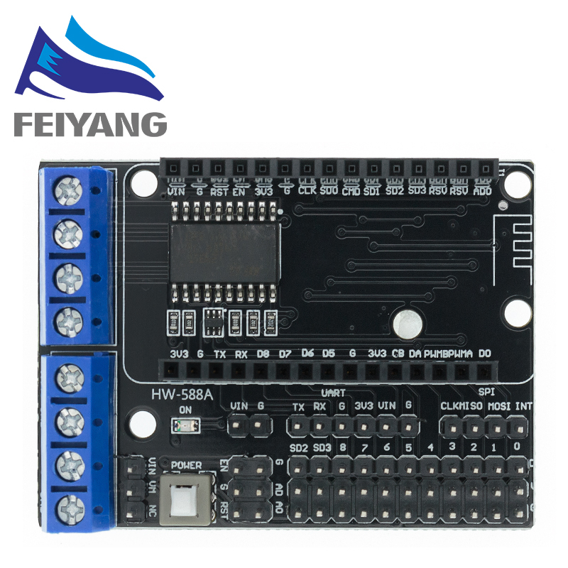 Nodemcu บอร์ดมอเตอร์ทดสอบเบรดบอร์ด L293D Notemcu Node MCU Base ESP8266 ... Nodemcu บอร์ดมอเตอร์ทดสอบเบรดบอร์ด L293D Notemcu Node MCU Base ESP8266 ...
