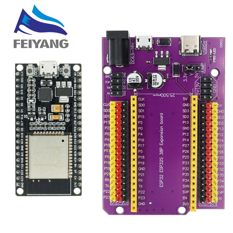 บอร์ดทดลอง ESP32 TYPE-C MICRO USB CP2102 WiFi และบลูทูธ Dual Core ESP32 ... บอร์ดทดลอง ESP32 TYPE-C MICRO USB CP2102 WiFi และบลูทูธ Dual Core ESP32 ...