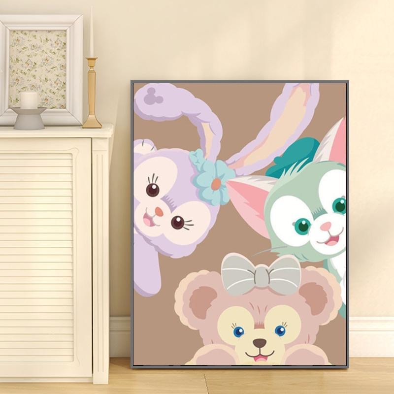 [มีเฟรม] จิตรกรรม ภาพระบายสีตามตัวเลข DIY ภาพวาดที่มีชื่อเสียงของ ...