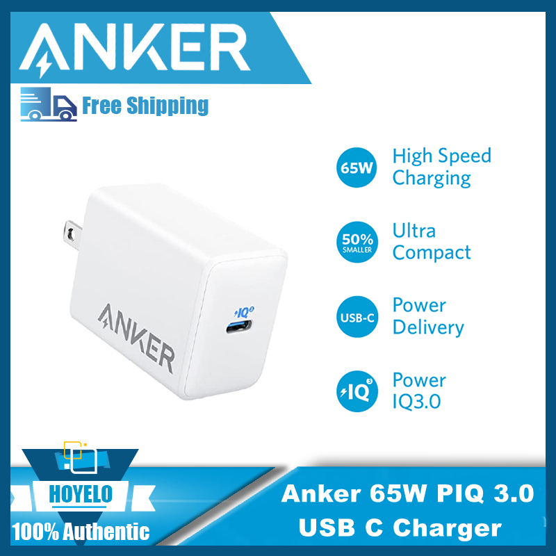 Anker อะแดปเตอร์ชาร์จเร็ว 65W USB C PIQ 3.0 PPS III Pod Lite สําหรับ ...