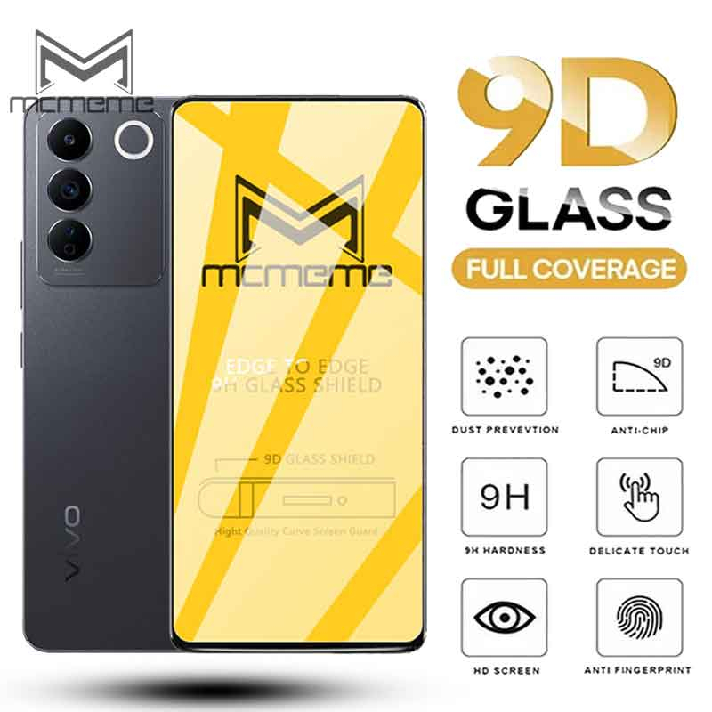 ฟิล์มกระจกเต็มจอไอโฟนขอบนิ่มลงโค้ง VIVO V29e V27e V25 V25e V23e V23 ...