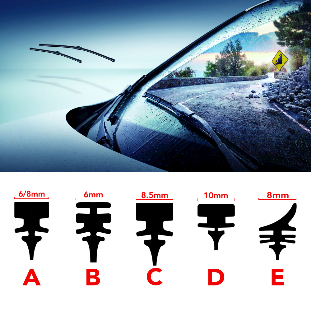 ใบปัดน้ําฝนกระจกหน้ารถยนต์ แบบยาง แบบเปลี่ยน สําหรับ BMW E30 E36 E34 E46 E90 E60 E39 F30 F10 F20 ...