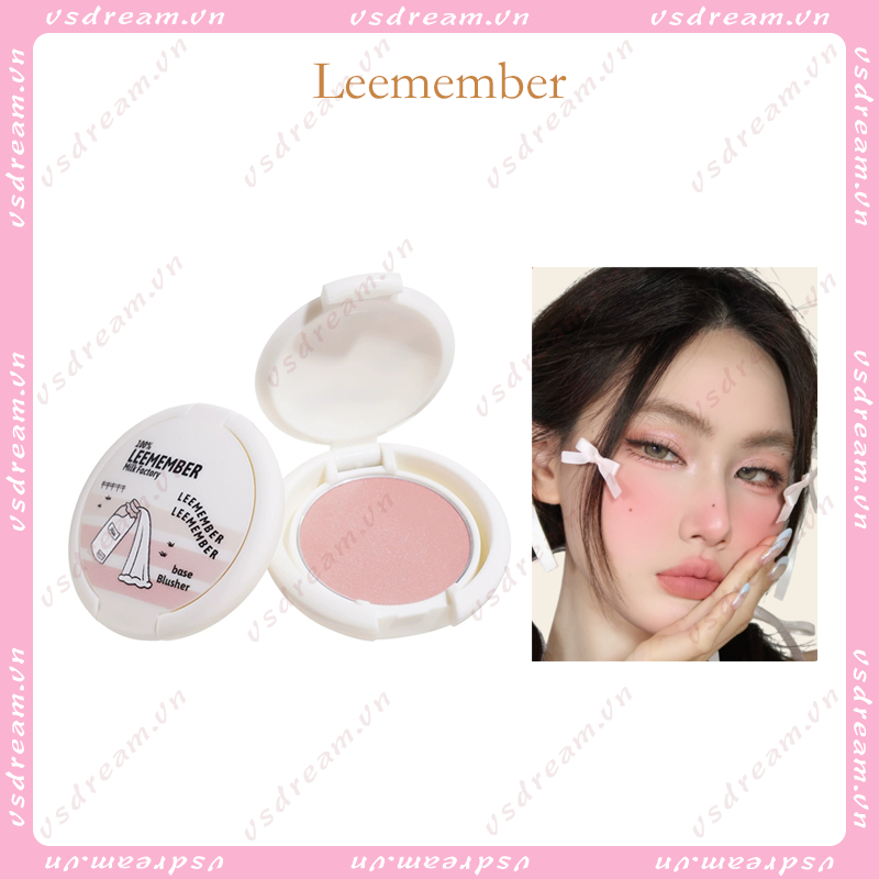 Leemember/leemember Milk Series บลัชออนแต่งหน้า เนื้อฝุ่น ไม่เหนียวติด MK02 | Shopee Thailand