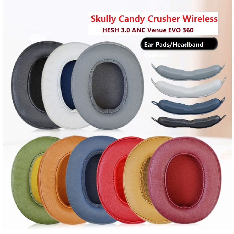 แผ่นครอบหูฟัง แบบเปลี่ยน สําหรับ Skullcandy Crusher wireless,Crusher 3 ...