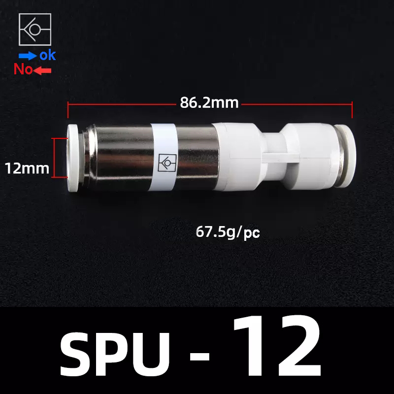 วาล์วควบคุมท่อนิวเมติก SPV SPU ทางเดียว ไม่ย้อนกลับ 4 มม. 6 มม. 8 มม. | Shopee Thailand