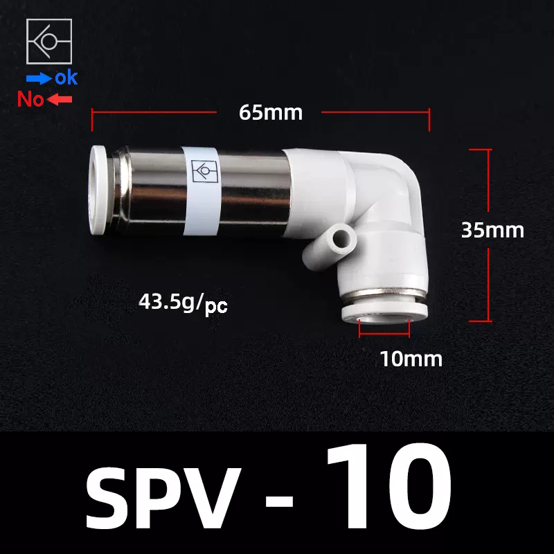 วาล์วควบคุมท่อนิวเมติก SPV SPU ทางเดียว ไม่ย้อนกลับ 4 มม. 6 มม. 8 มม. | Shopee Thailand