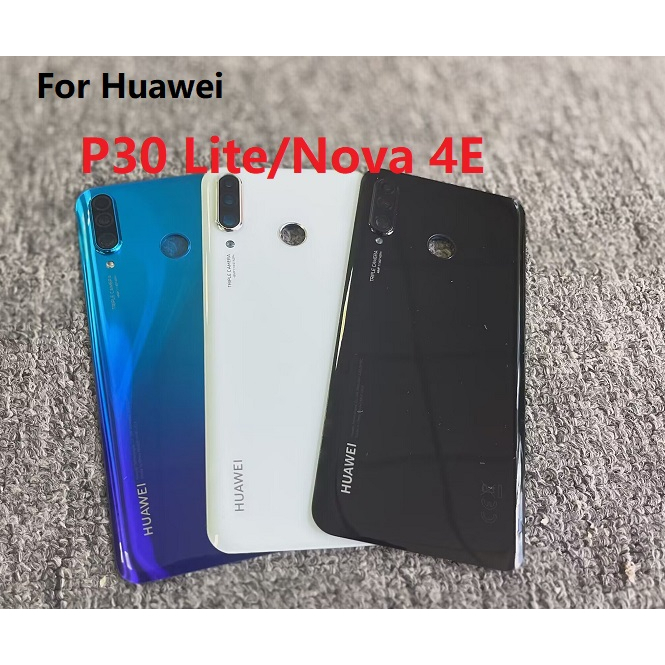 ใหม่ เคสแบตเตอรี่ 48MP 24MP พร้อมโลโก้ และกาว อะไหล่เปลี่ยน สําหรับ Huawei P30 Lite Nova 4E ...