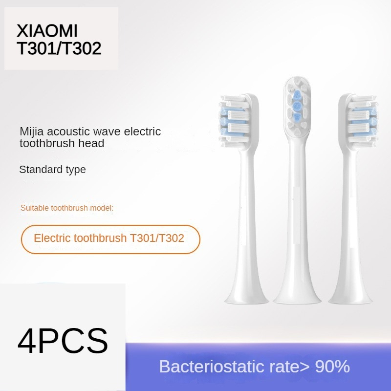 หัวแปรงสีฟัน T301 T302 แบบเปลี่ยน สําหรับ Xiaomi Mijia T301 T302 Xiao mi Mijia T301 T302 4 ชิ้น ...