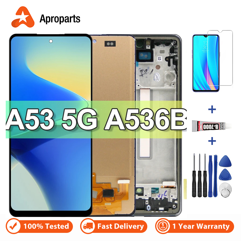 จอแสดงผลสําหรับ Samsung Galaxy A53 5G A536 A536B A536U LCD Touch Screen ...
