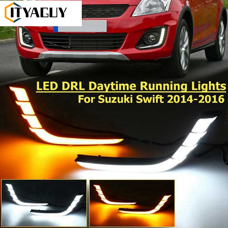 ไฟเลี้ยวเดย์ไลท์ LED DRL สําหรับ Suzuki Swift 2014 2015 2016 | Shopee ...