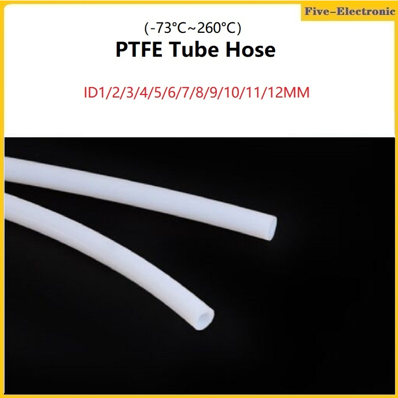 1M ID 0.5~20mm PTFE Tube F46 Teflon Tube Multiple Specifications Pipe Milk White And Clear Hose ...