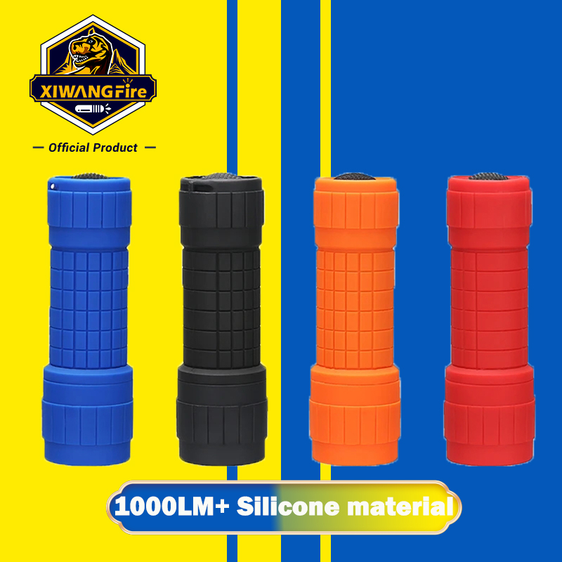 Xiwangfire 9LED มินิยางกันน้ําไฟฉายขนาดเล็กแสงกลางแจ้ง | Shopee Thailand
