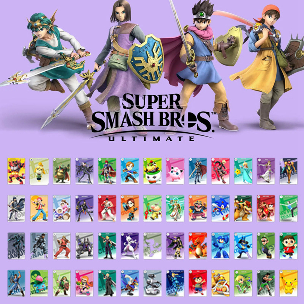 ใหม่ Amiibo Smash Bros Cards Switch Super Smash Bros Ultimate Steve ...