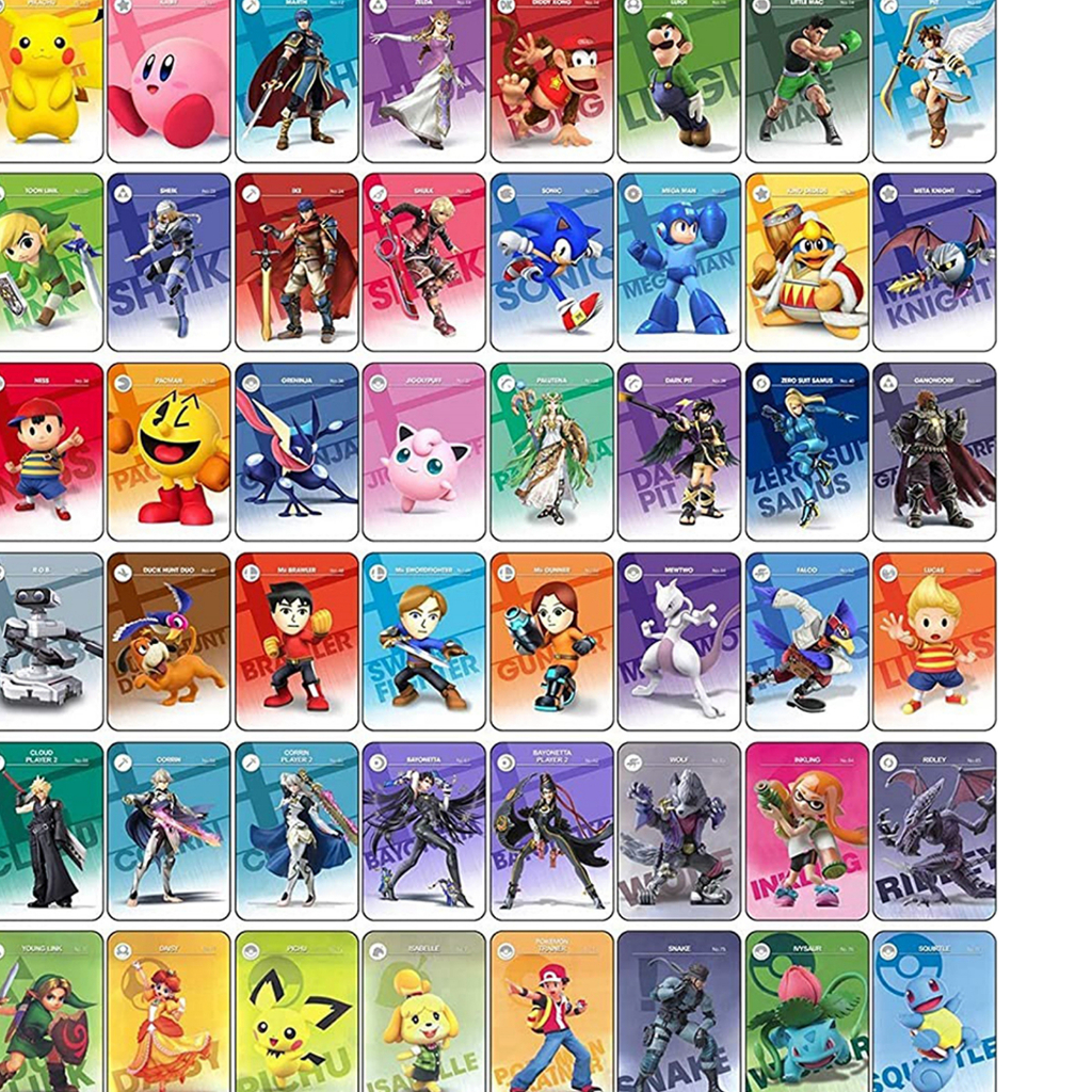 ใหม่ Amiibo Smash Bros Cards Switch Super Smash Bros Ultimate Steve ...