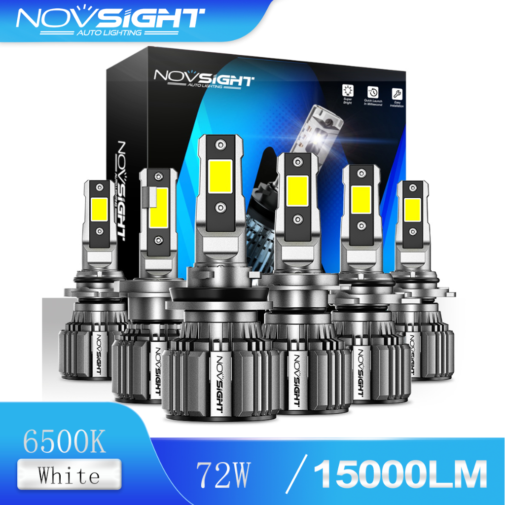 Novsight ใหม่ล่าสุด ไฟหน้ารถยนต์ ไฟตัดหมอก LED N74 H4 H11 H7 9005 HB3 9006 9012 HIR2 70W 15000LM ...