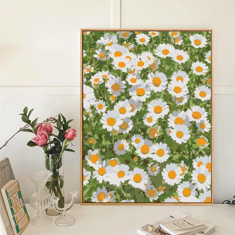 orfon [มีเฟรม] ระบายสีตามตัวเลข ของขวัญ diy สำหรับตกแต่งบ้าน ขนาด 50X40 ซม. ภาพวาด ระบายสีตาม ...