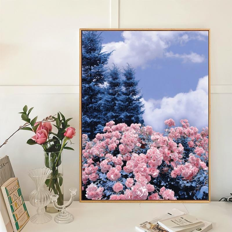 orfon [มีเฟรม] ระบายสีตามตัวเลข ของขวัญ diy สำหรับตกแต่งบ้าน ขนาด 50X40 ซม. ภาพวาด ระบายสีตาม ...