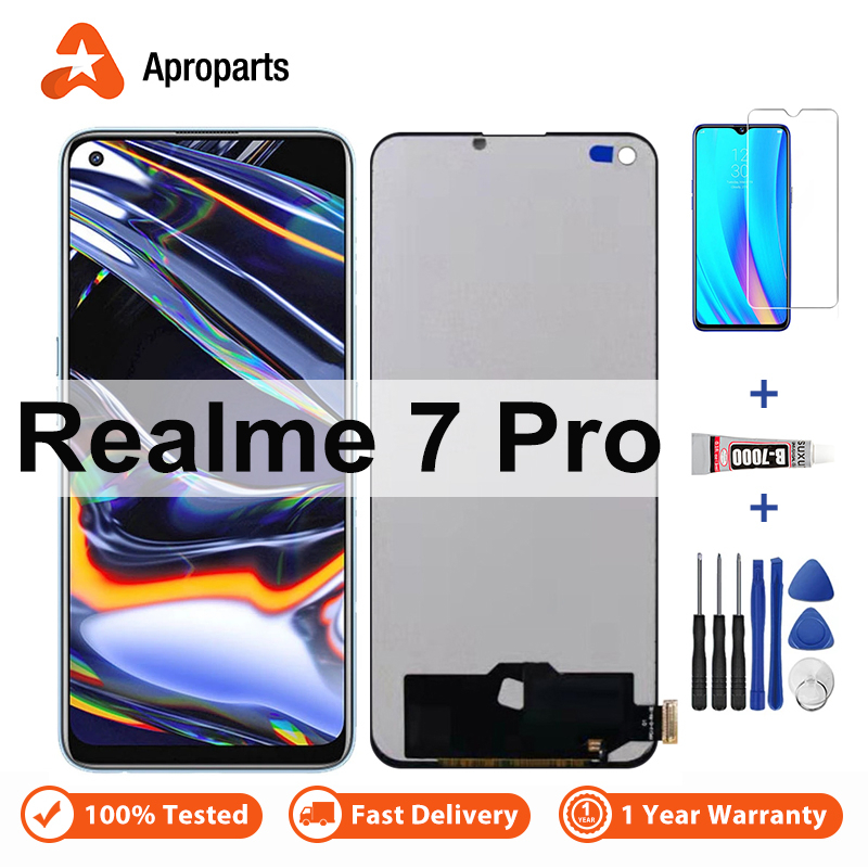 อะไหล่หน้าจอสัมผัสดิจิทัล LCD พร้อมกรอบ แบบเปลี่ยน สําหรับ OPPO Realme ...