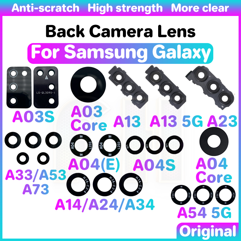 ฝาครอบเลนส์กล้องด้านหลัง สําหรับ Samsung Galaxy A03 A03S A13 A23 A33 A53 A73 A04 A04S A04E A14 ...