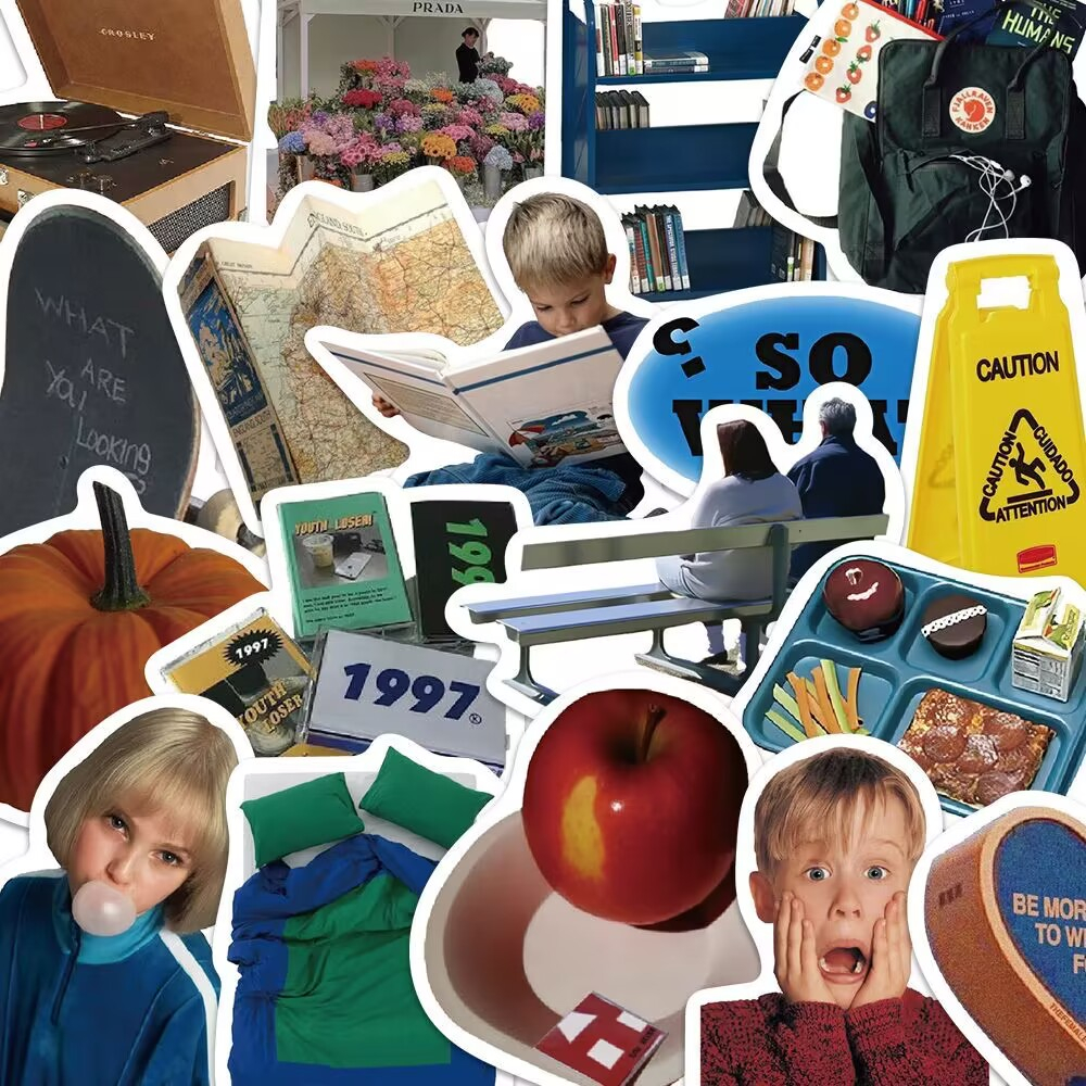 Ohaya สติกเกอร์ซีล ลายถ้วยน้ํา สไตล์อเมริกันย้อนยุค 63 ชิ้น ต่อแพ็ก 1997 diy | Shopee Thailand