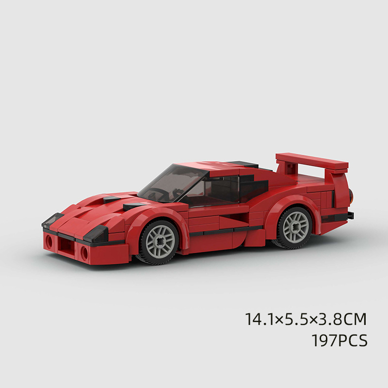 Moc บล็อคตัวต่อเลโก้ Ferrari Porsche Lamborghini Bugatti McLaren Aston ...
