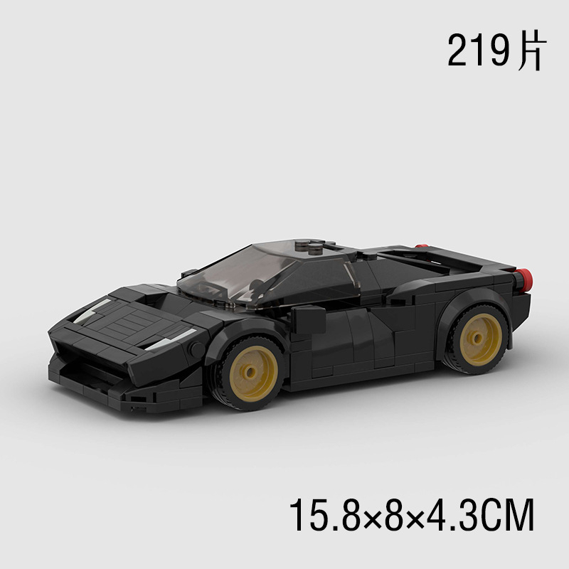 Moc บล็อคตัวต่อเลโก้ Ferrari Porsche Lamborghini Bugatti McLaren Aston ...